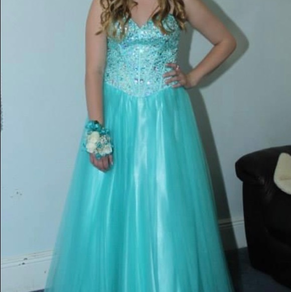 Dresses | Aqua Prom Dress | Poshmark